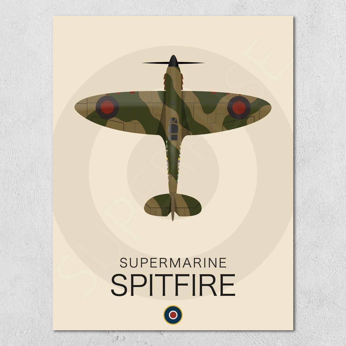 Supermarine Spitfire WW2 Poster Print - Etsy