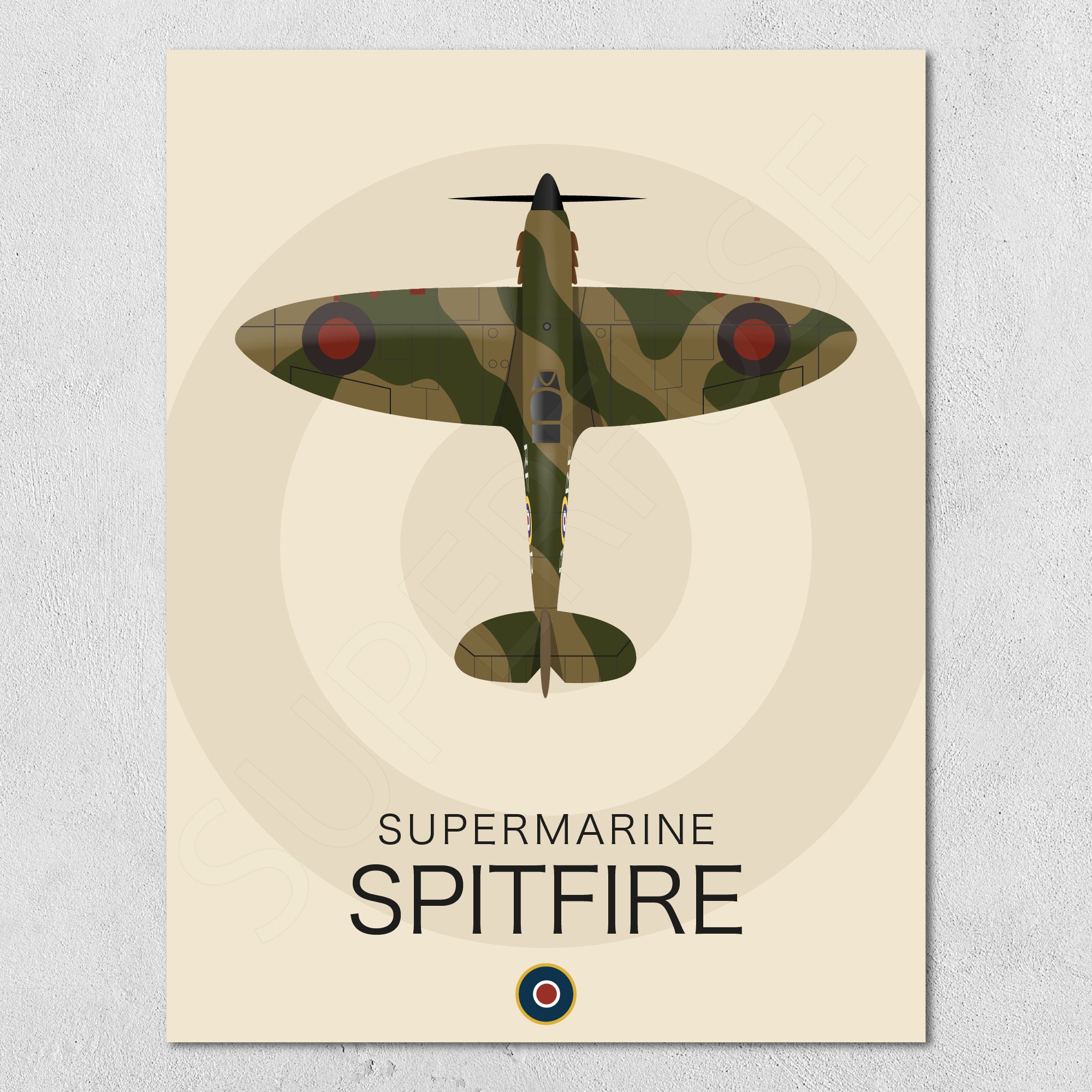 Supermarine Spitfire WW2 Poster Print - Etsy