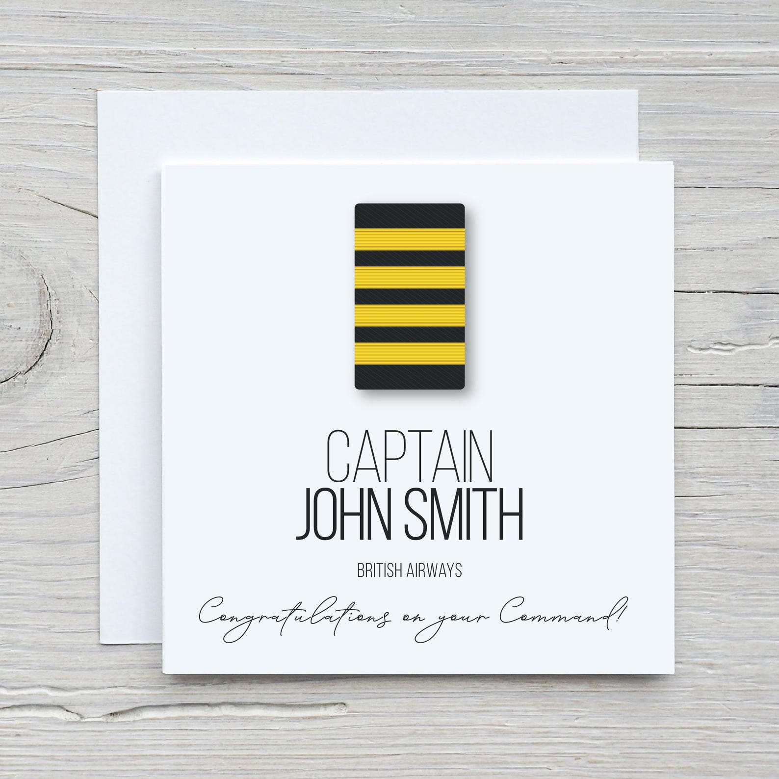 Personalised Airline Pilot Greetings Card Captain / First Officer - Etsy