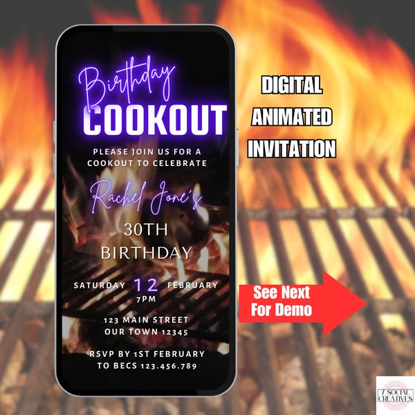 Cookout Invitation - Etsy