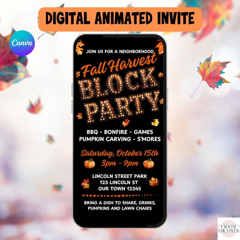 Fall Invitations - Etsy