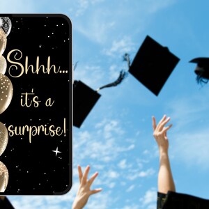 Surprise Graduation Invitation. Digital Animated College or High School ...