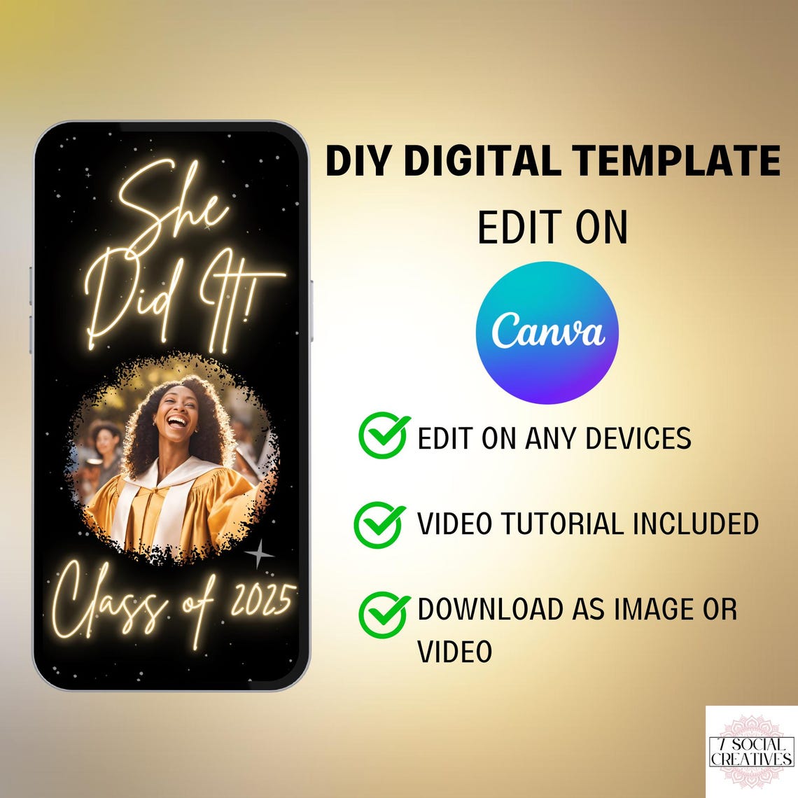 Graduation Invitation With Photo. Digital She Did It Grad Party Invite ...