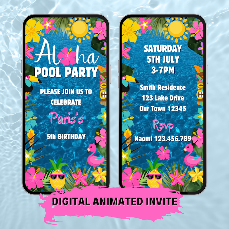Aloha Invitation - Etsy