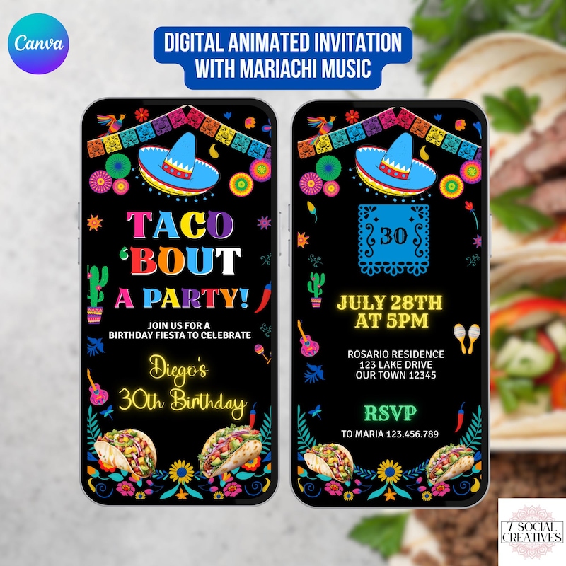 Party Invite Mariachi - Etsy