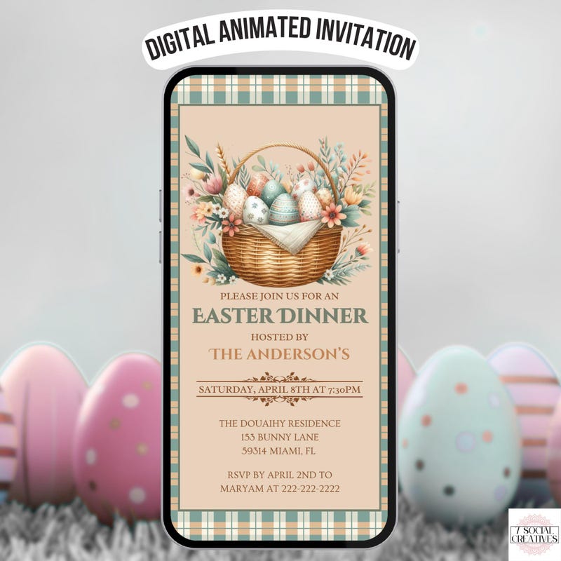 Easter Brunch Invite - Etsy