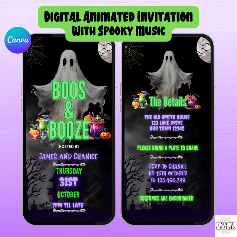 Boos and Booze Party - Etsy