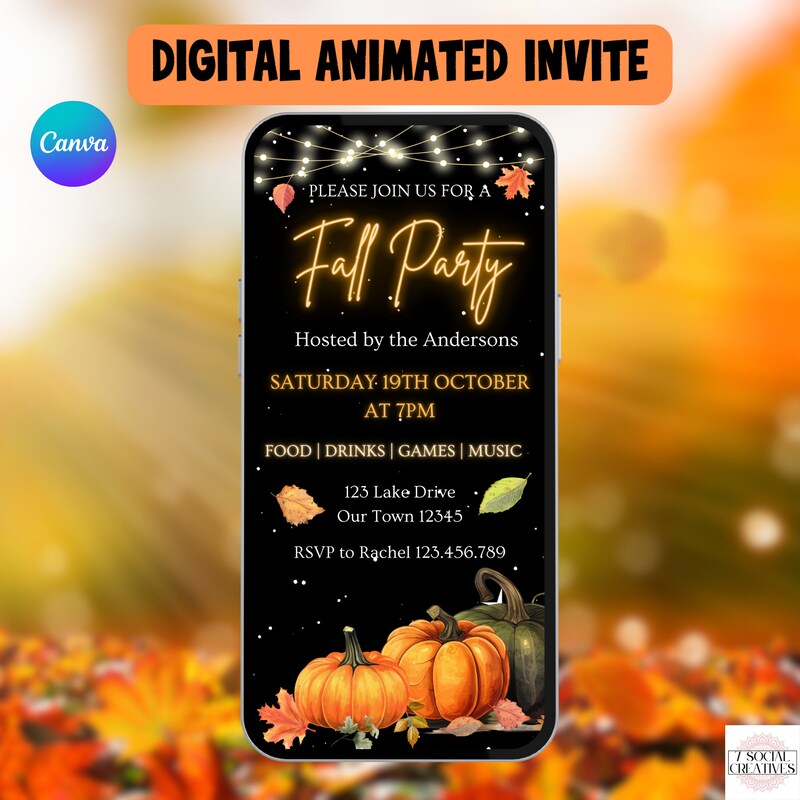 Fall Invitations - Etsy