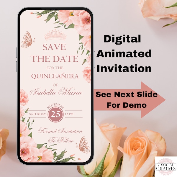 Quinceanera Save the Date - Etsy
