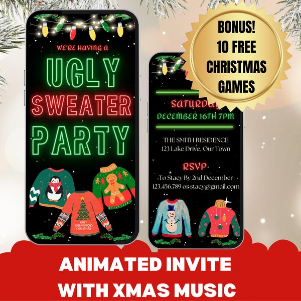 Ugly Christmas Sweater - Etsy