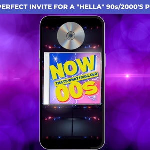 Digital 2000s Birthday Invitation. Go Back to the 1990's or 2000's With ...