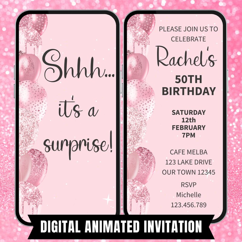 Balloon Party Invite - Etsy