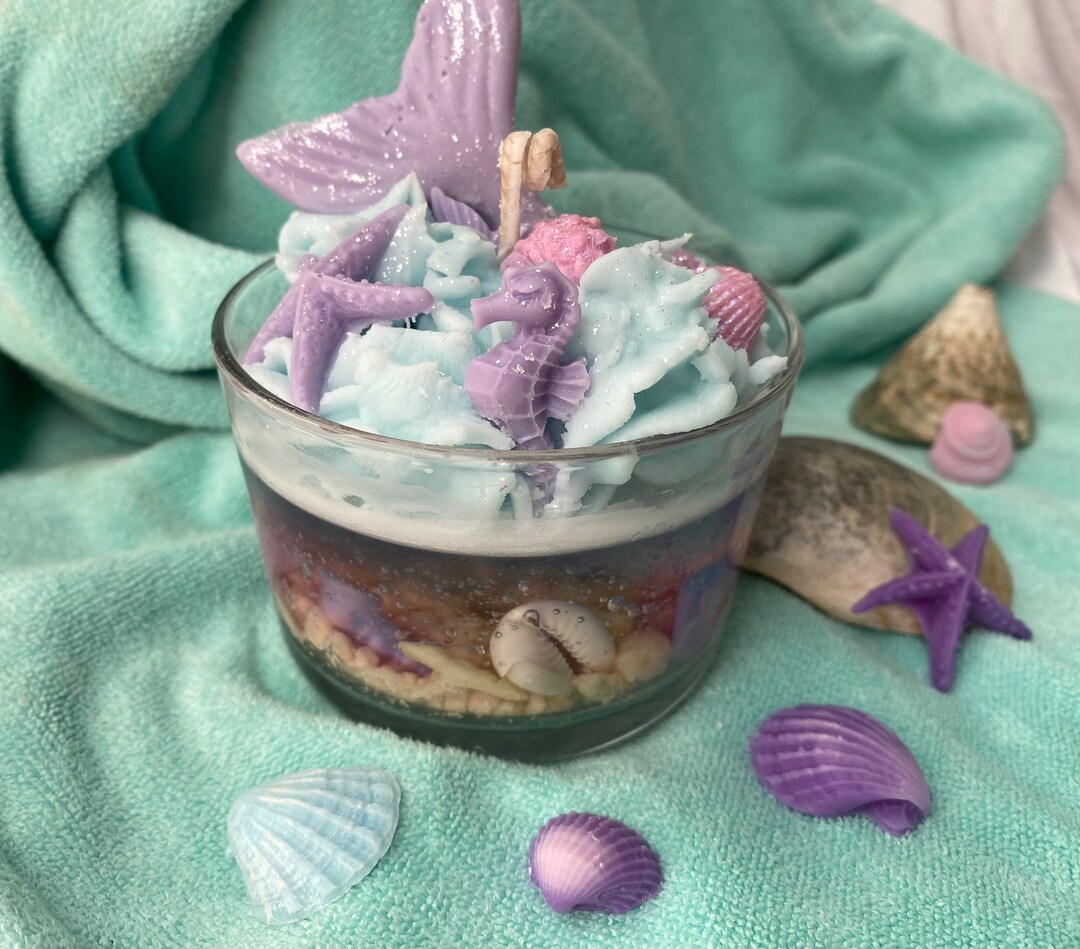 Soy and Gel Ocean Candle With Natural Shells A Sensory Journey Into the ...