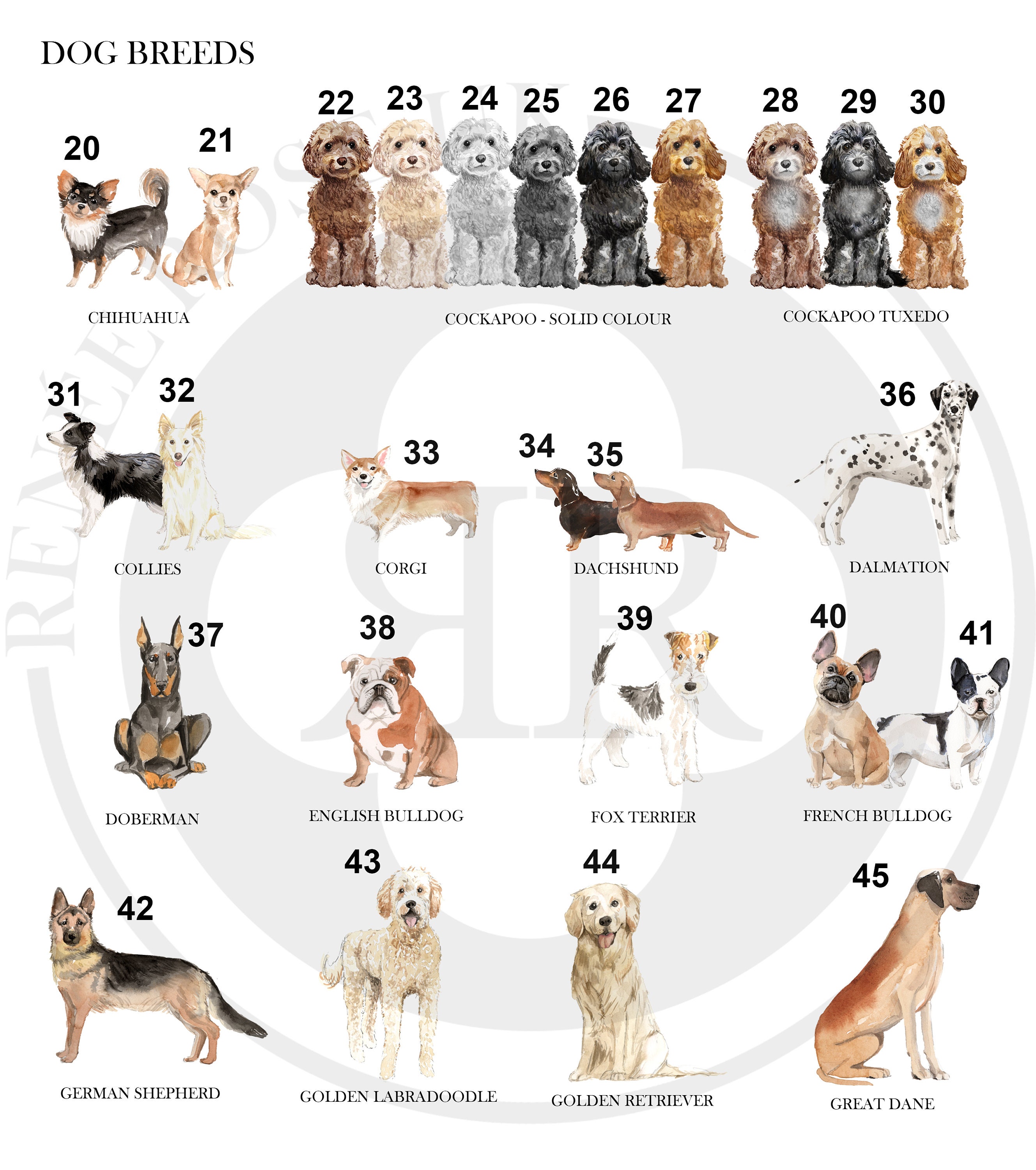 Cockapoo Scenic Ceramic, Dog Christmas Decoration Dog Gift, Dog ...