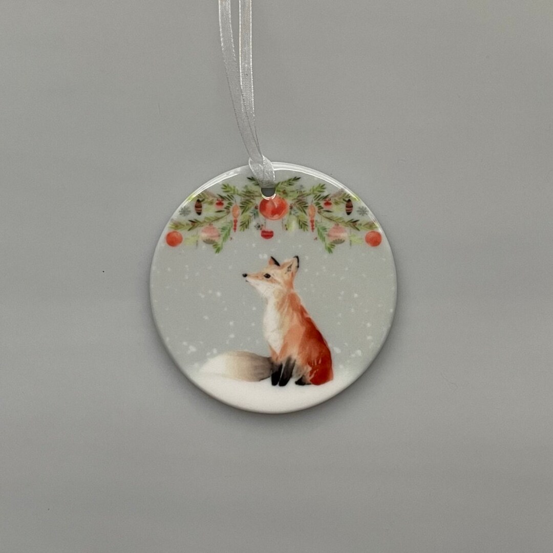 Fox Christmas Bauble Gift/xmas Tree Decoration Ornament/fox Keepsake ...
