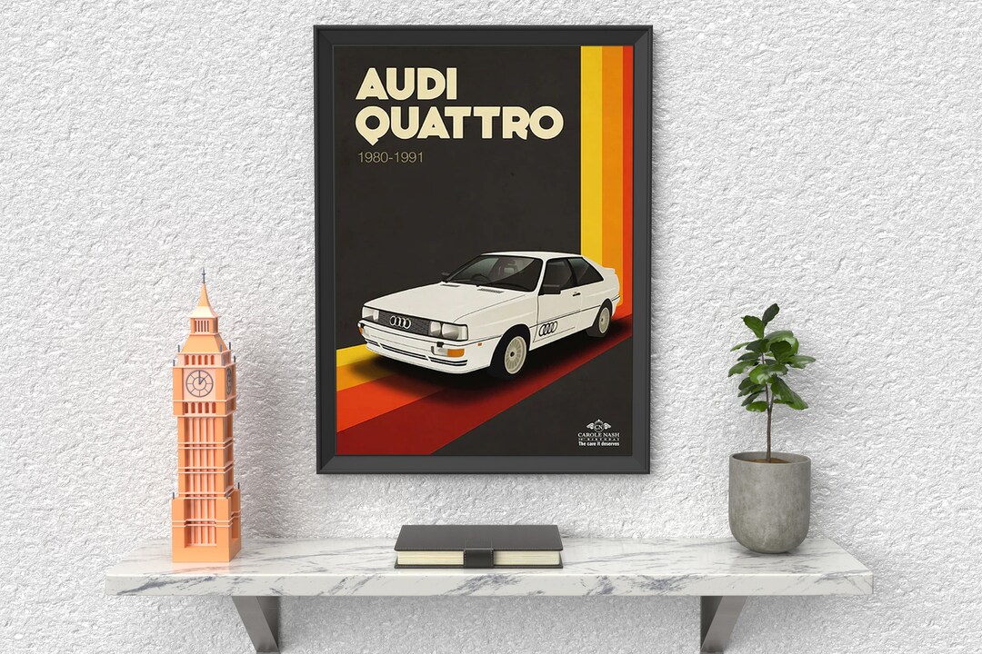 Audi Sport Car Print Art Race Sport Gift Vintage Race Car - Etsy