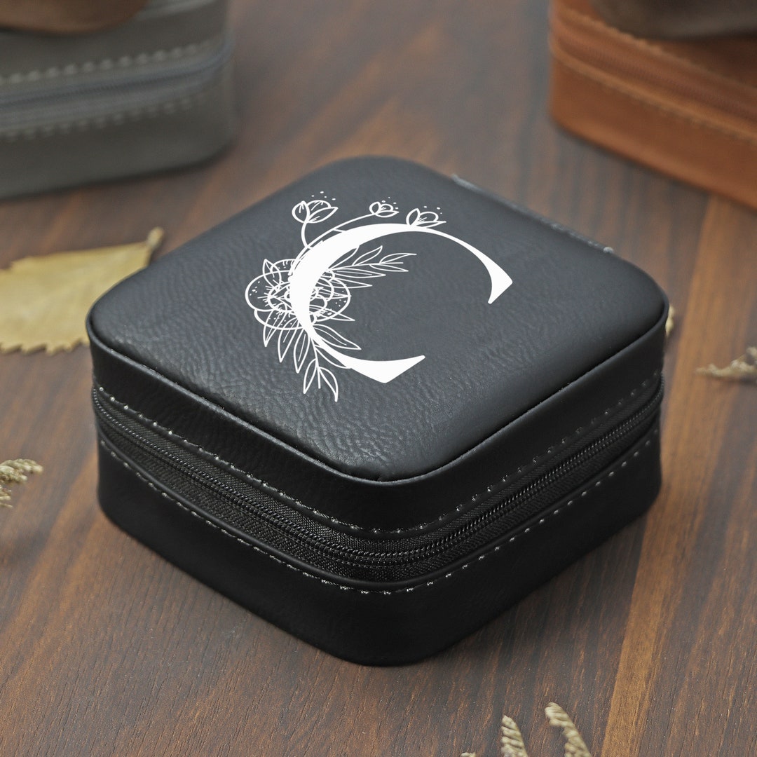 Custom Jewelry Travel Case, Personalized Mother's Day Gift, Leather ...