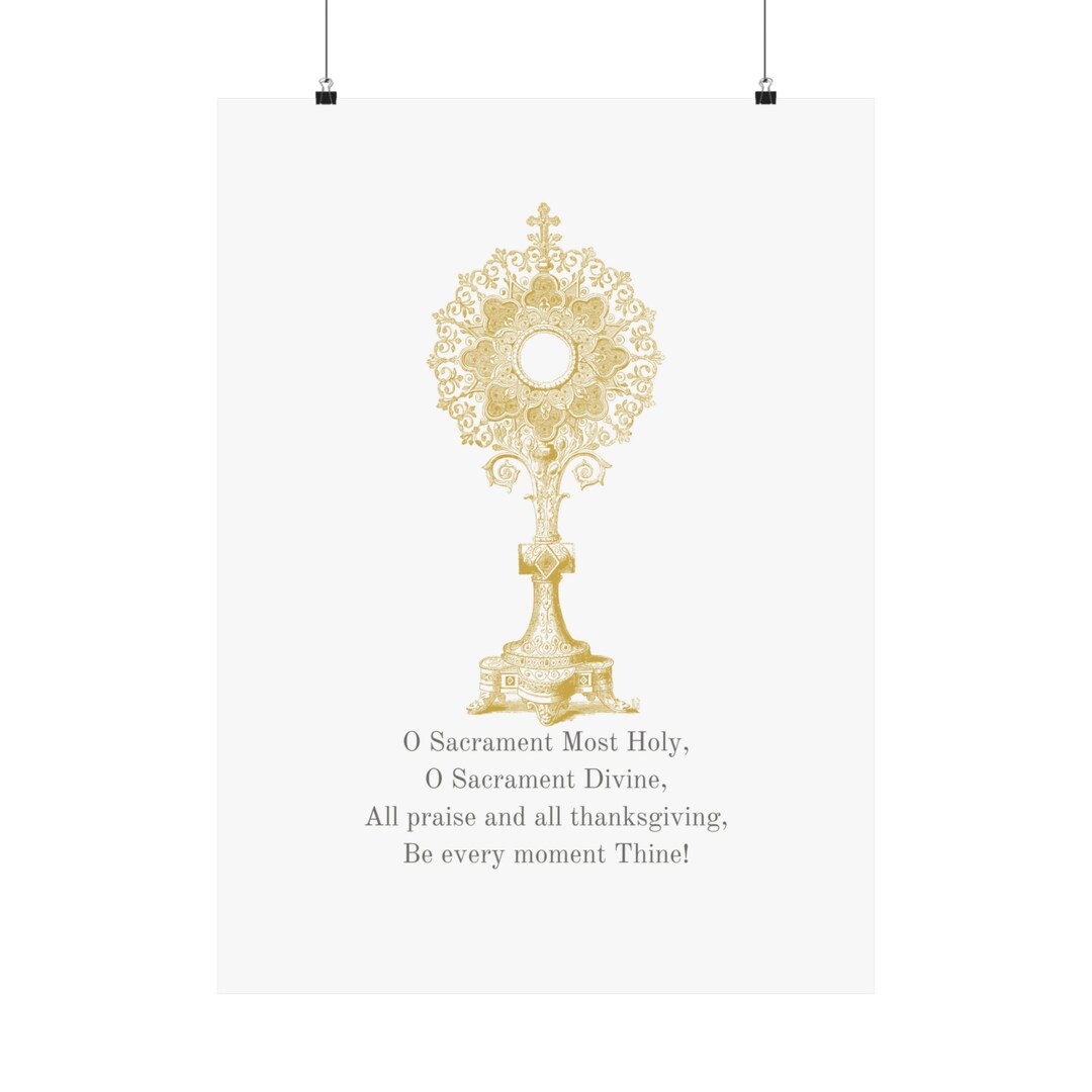 Catholic Wall Art. Blessed Sacrament. Matte Vertical Posters - Etsy