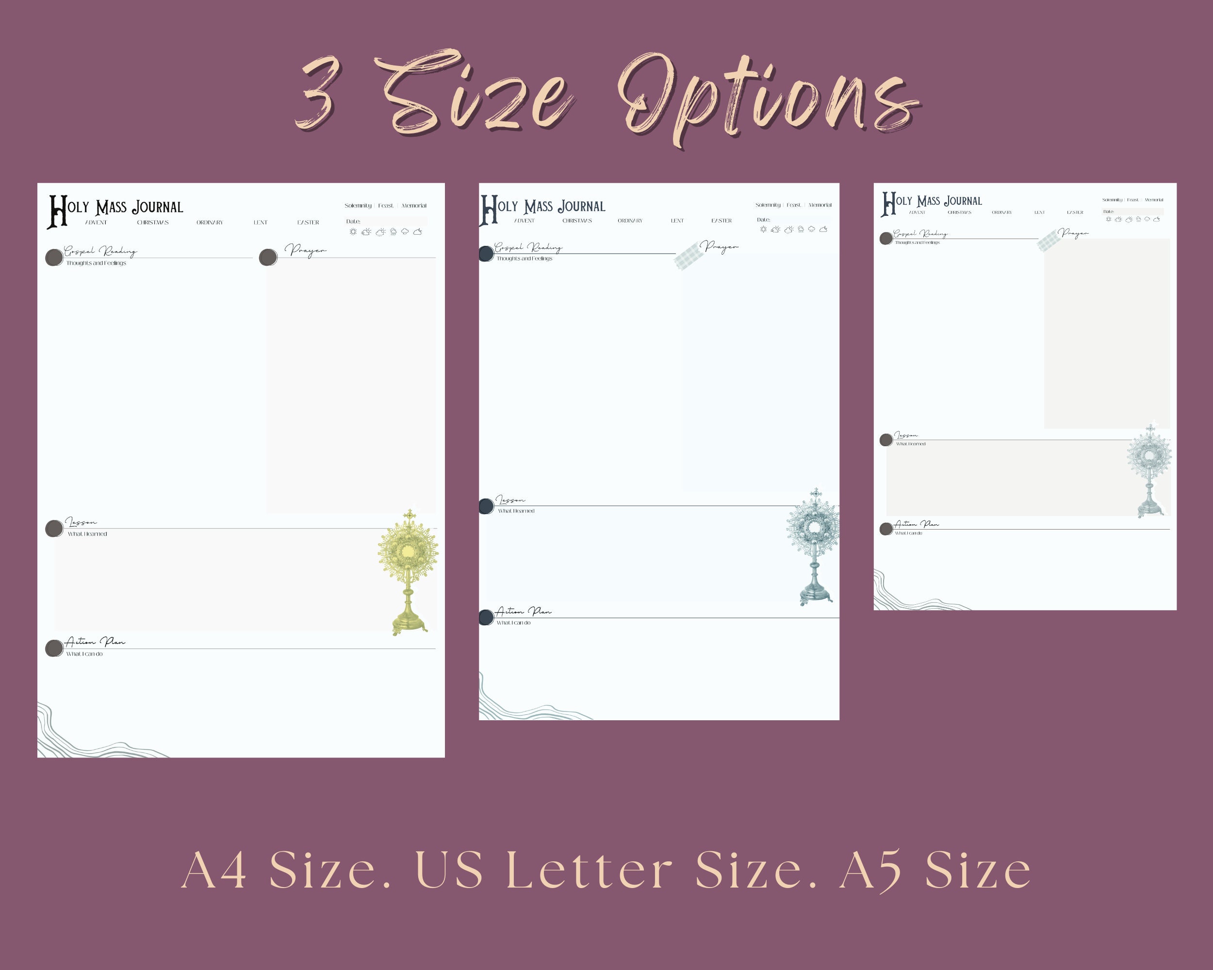 Holy Mass Journal (printable) - Etsy