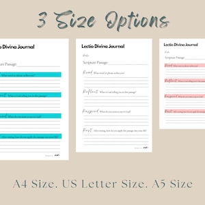 Lectio Divina Journal With Guided Questions for Catholics (printable ...