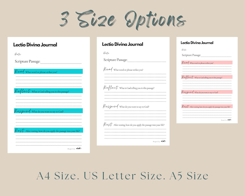 Lectio Divina Journal With Guided Questions for Catholics (printable ...