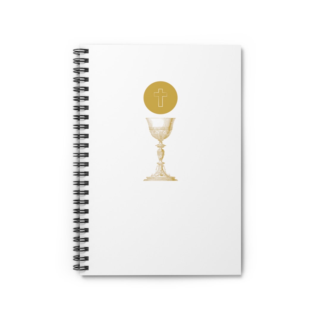 Catholic Notebook. Eucharist. Spiral Notebook - Ruled Line - Etsy