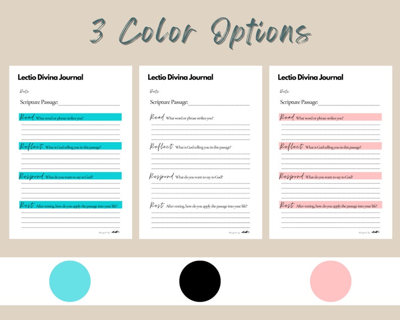 Lectio Divina Journal With Guided Questions for Catholics (printable ...