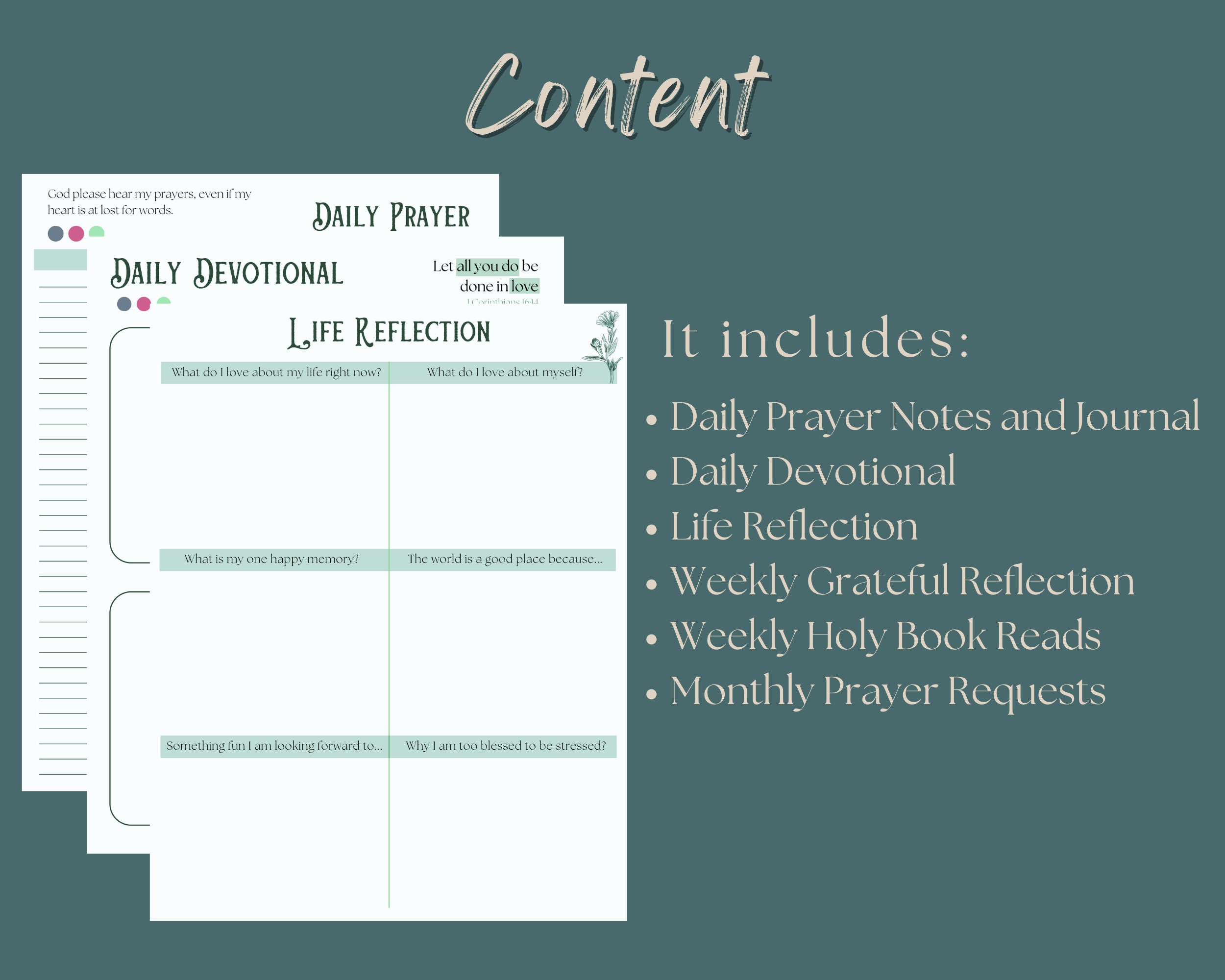 Printable Prayer Journal for Men (catholic) - Etsy