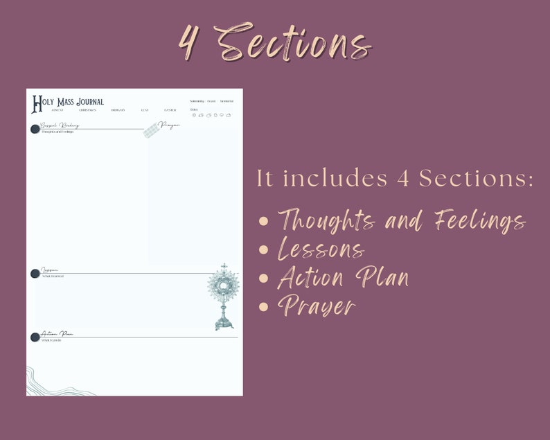 Holy Mass Journal (printable) - Etsy
