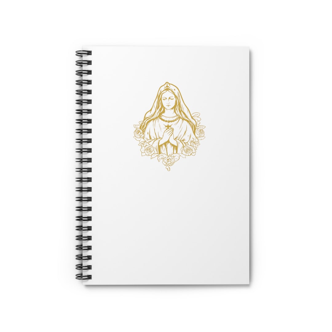 Catholic Notebook. Virgin Mary. Spiral Notebook - Ruled Line - Etsy