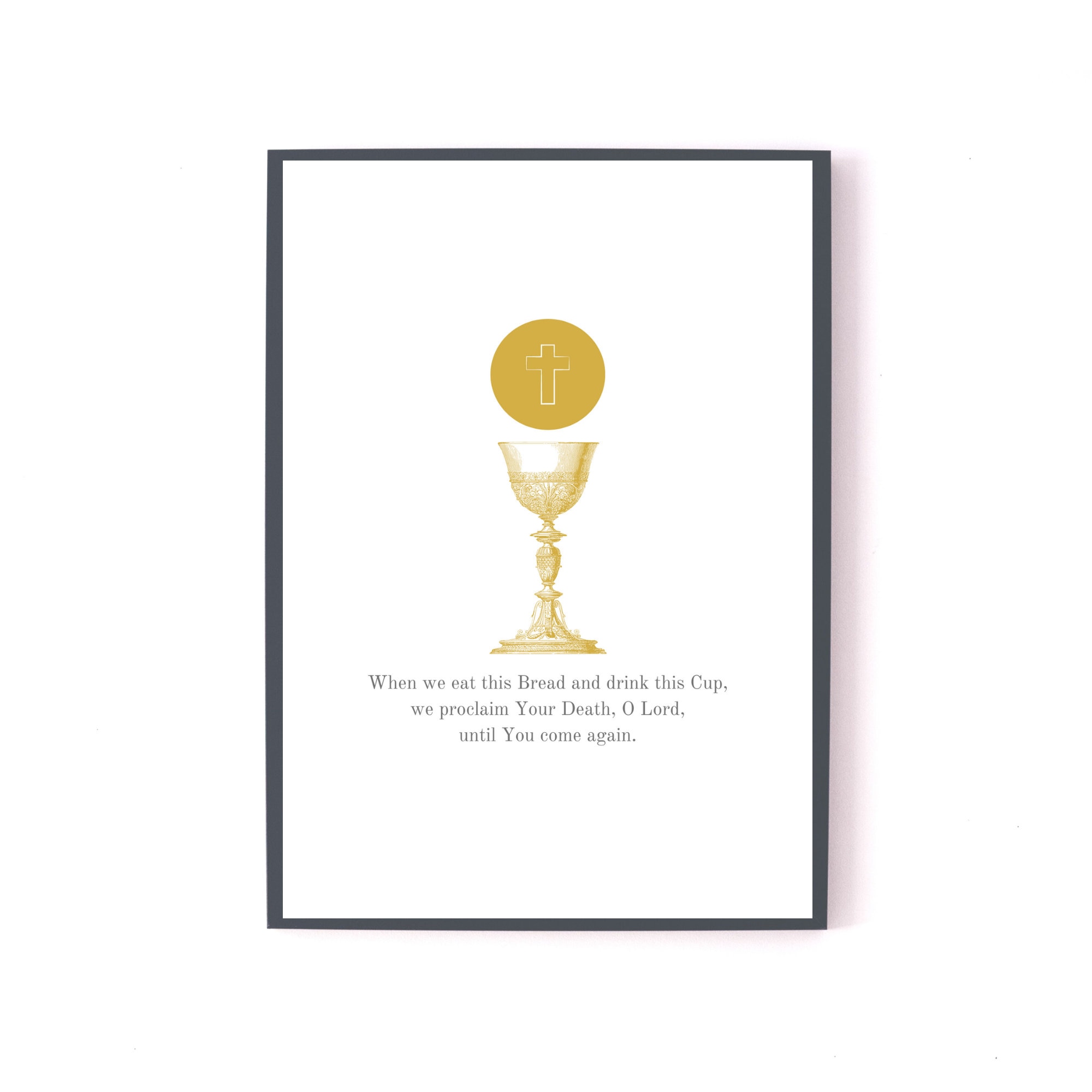 Catholic Wall Art. Eucharist. Minimalist - Etsy