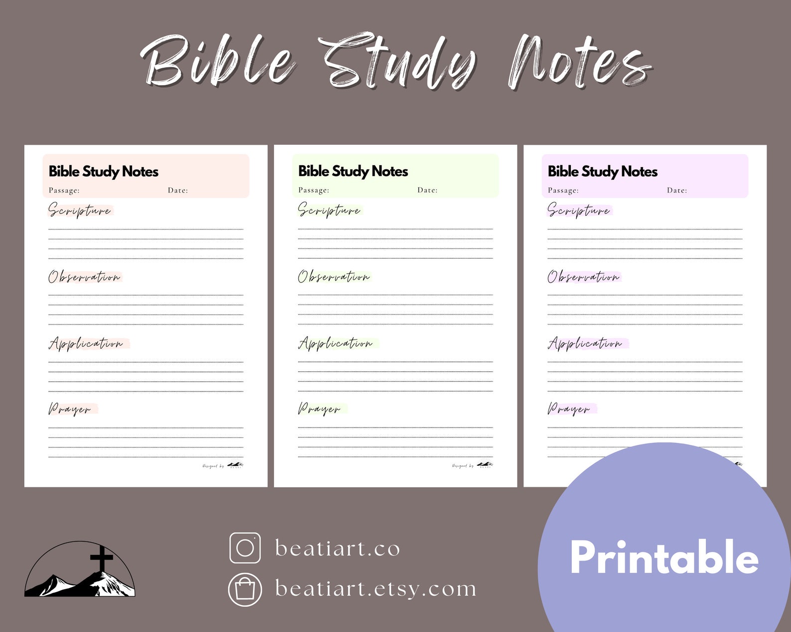 Catholic Bible Study Notes (printable) - Etsy