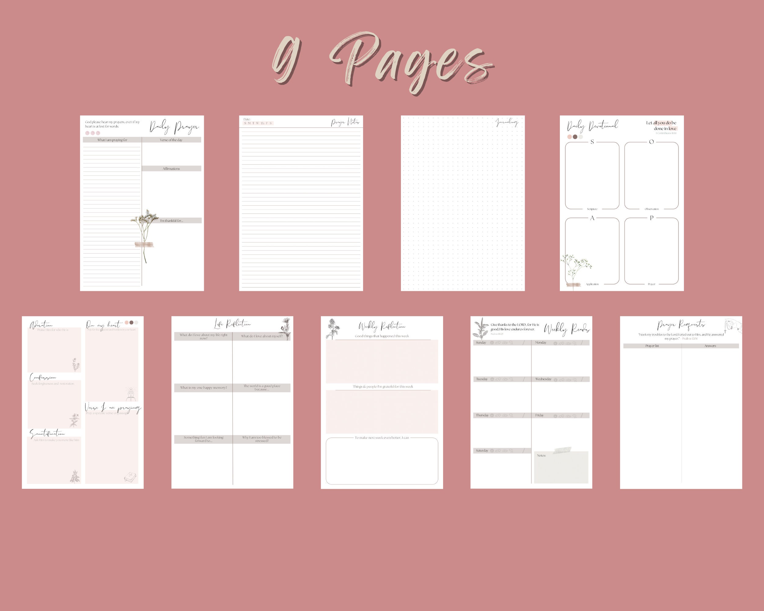 Printable Prayer Journal for Women catholic - Etsy