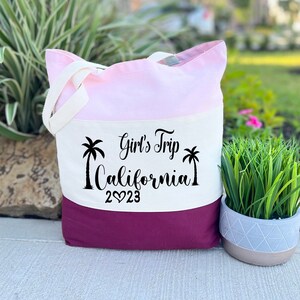 Custom Girls Trip Bag, Girls Trip Gift, Vacation Gift Bag, Besties Trip ...