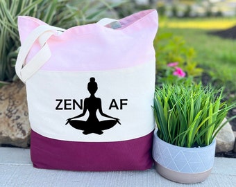 Zen Af Yoga Tote Bag - Etsy