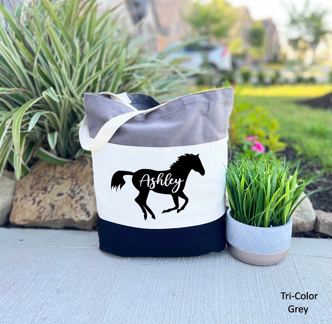 Personalized Horse Bag, Custom Horse Bag, Horseback Riding Bag, Horse ...