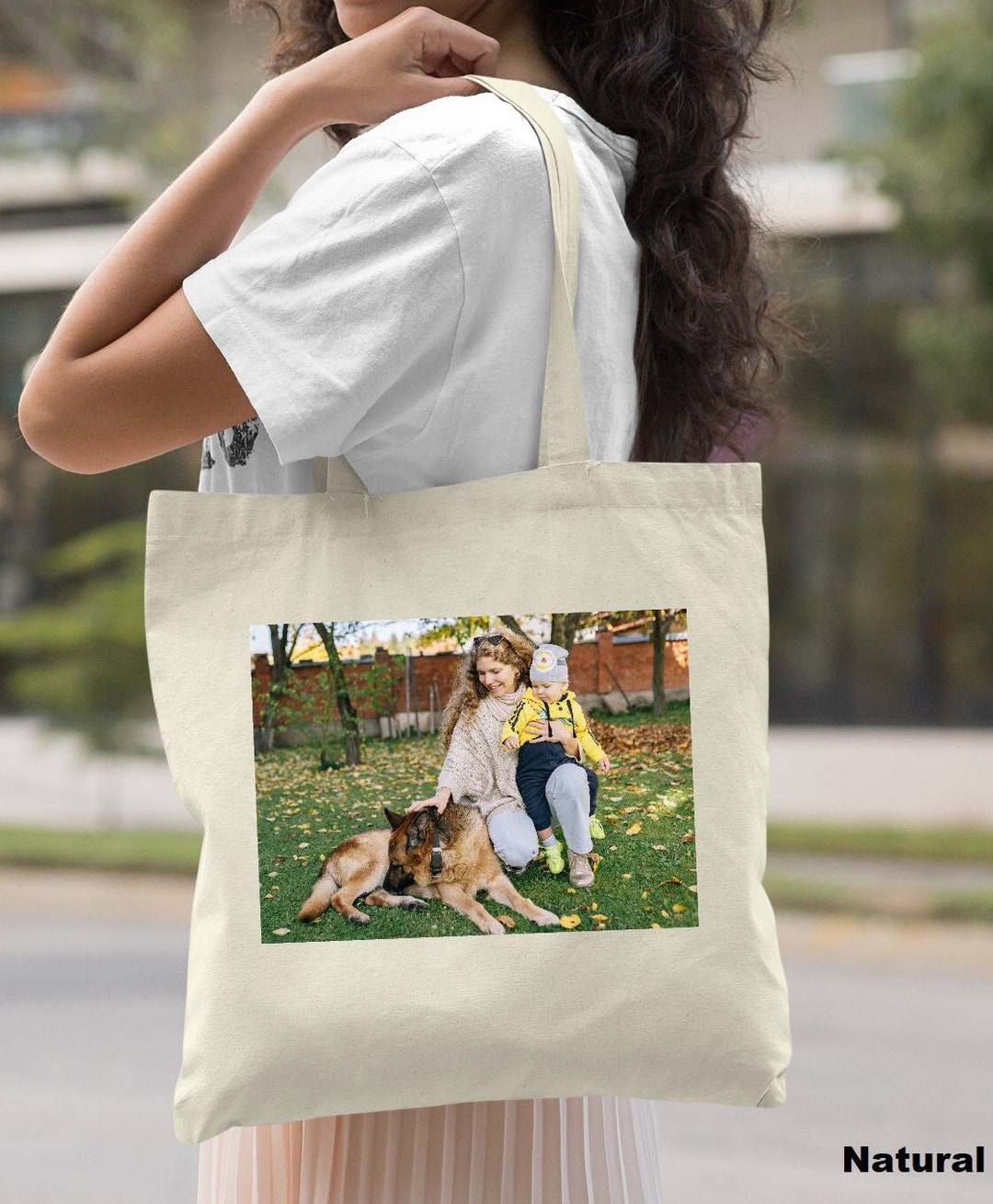Custom Photo Tote Bag, Tote Bag With Picture, Picture Tote Bag, Image ...