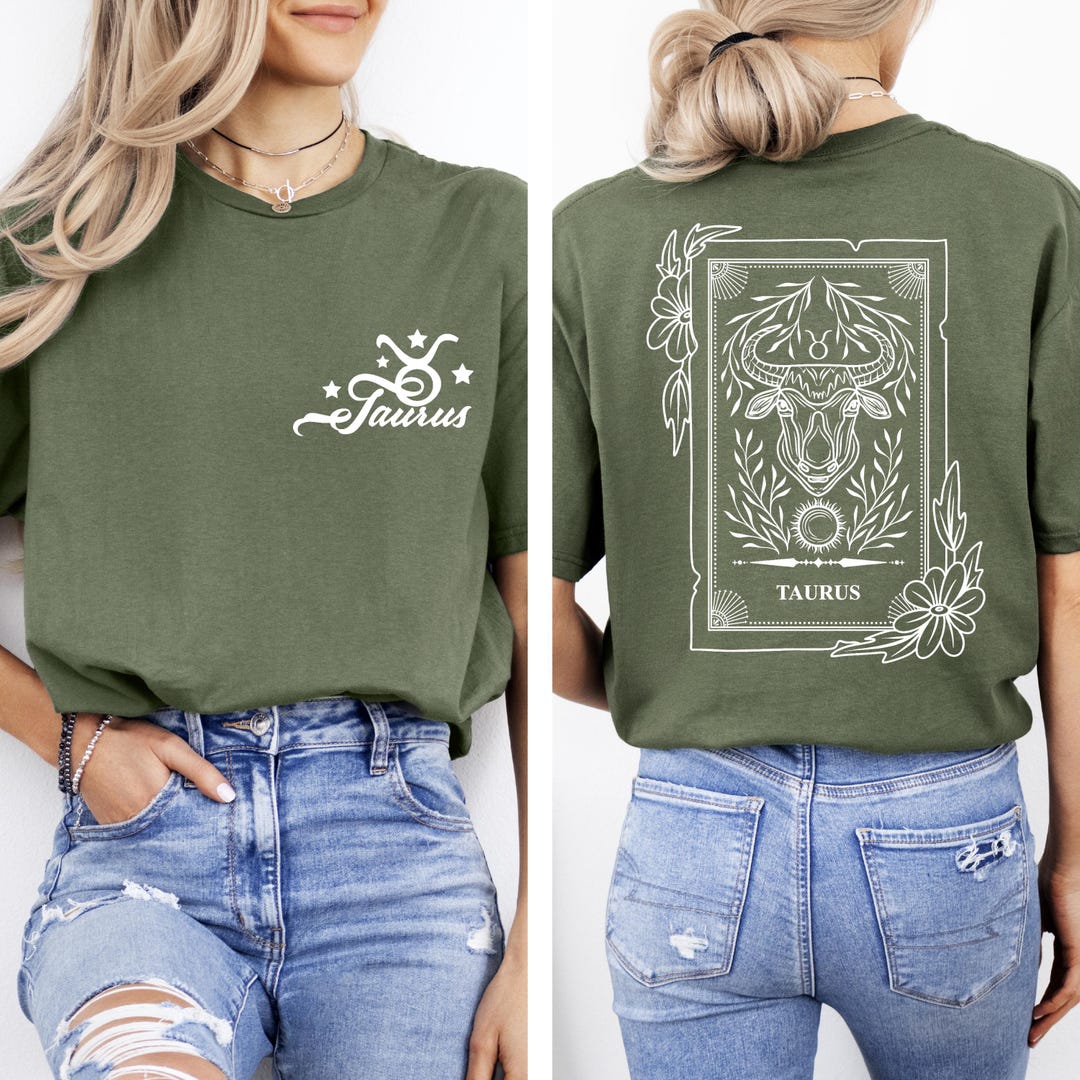 Taurus Shirt, Taurus Zodiac T-shirt, Zodiac Sign Gift, Taurus Birthday ...