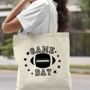 Game Day Tote Bag, Game Day Vibes, Sports Tote Bag, Football Mom Bag ...