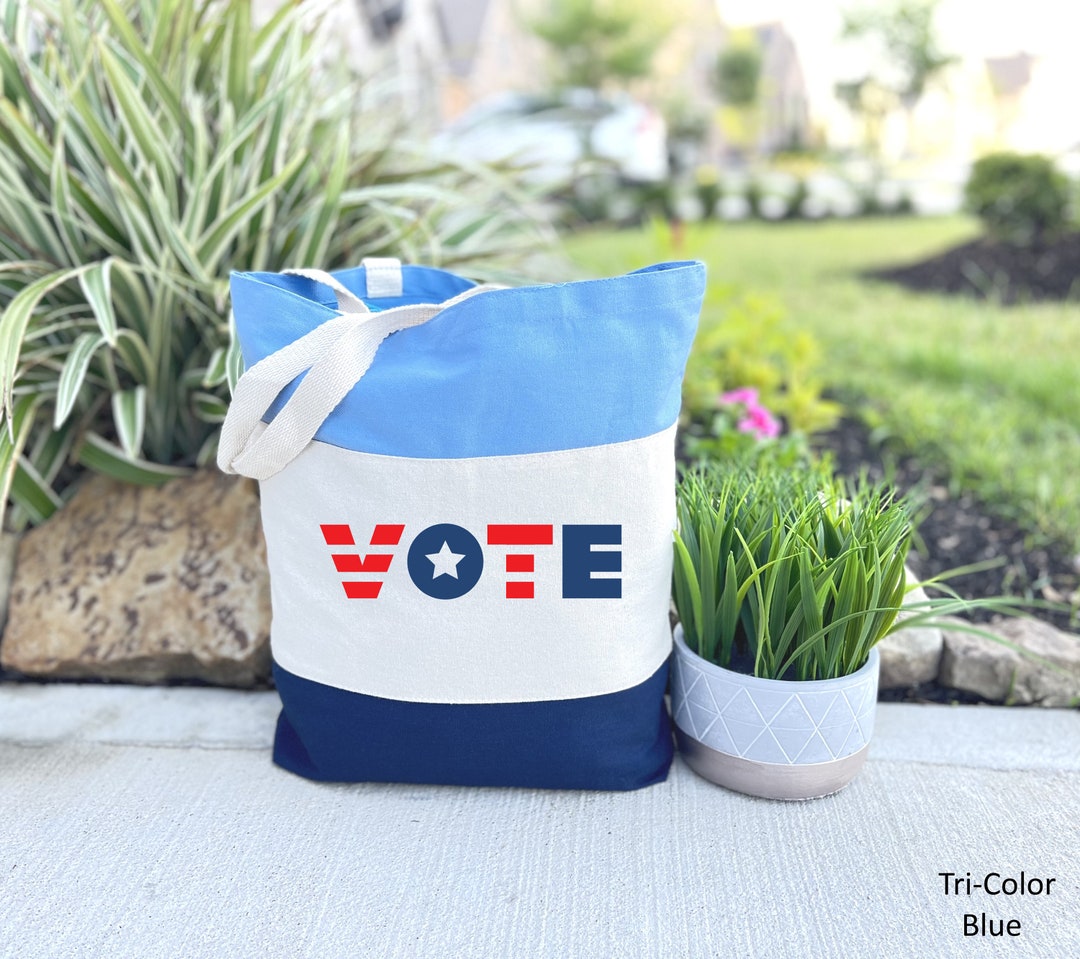 Freedom Bag, USA Tricolor Bag, Vote Gift Tote Bag, Vote Bag, Register ...