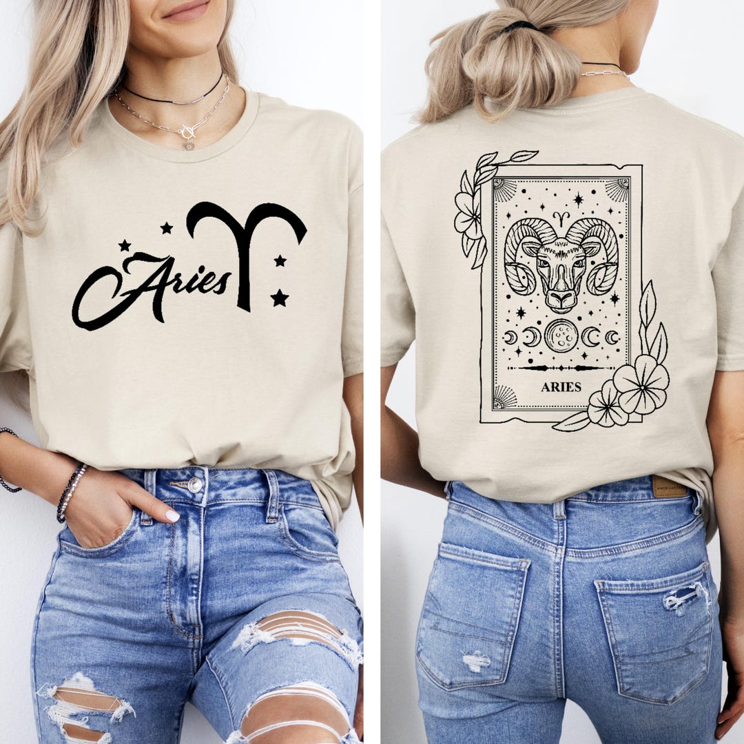 Aries Shirt, Aries Birthday Gift Tee, Aries Birth Sign Shirt, Aries ...