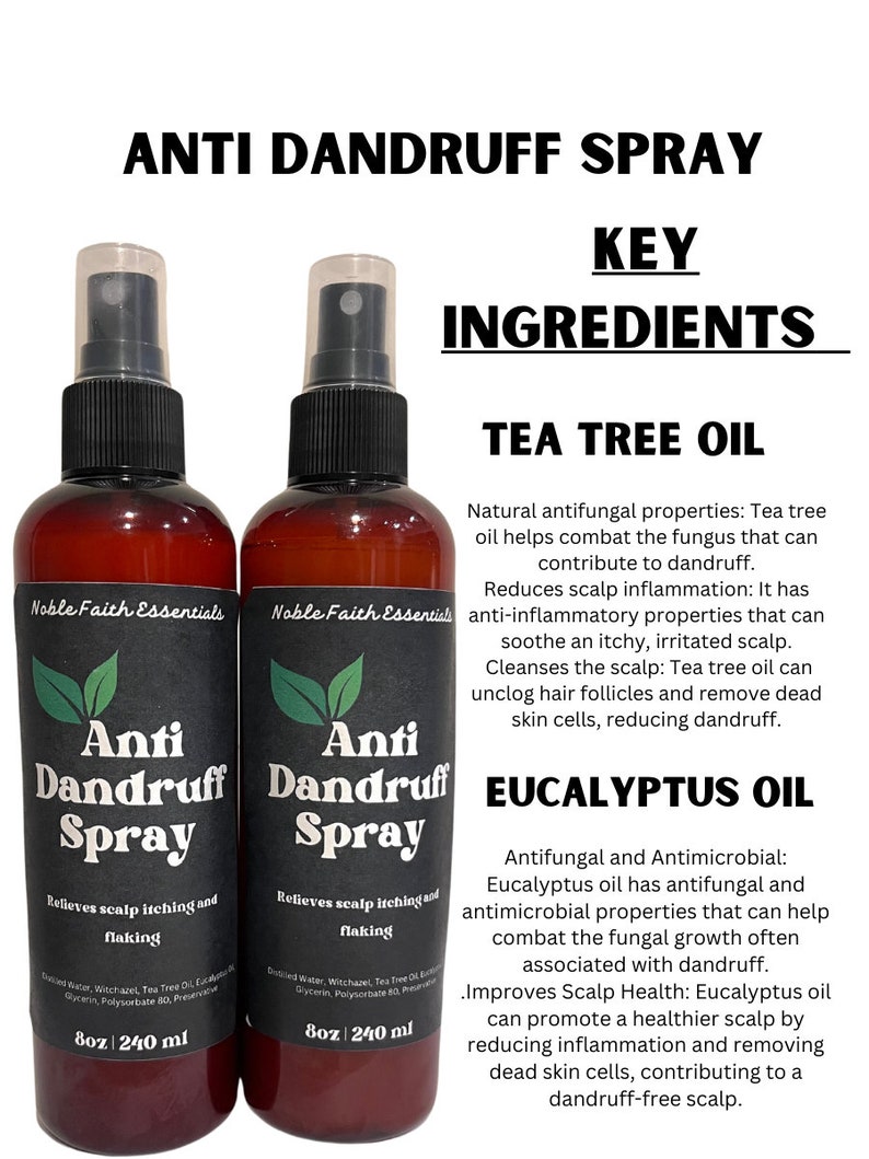 Anti Dandruff Spray Loc Spray, Dandruff, Teatree, Braids Spray - Etsy