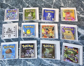 Gameboy Pokemon Red Version Replacement Label Decal Sticker Nintendo ...