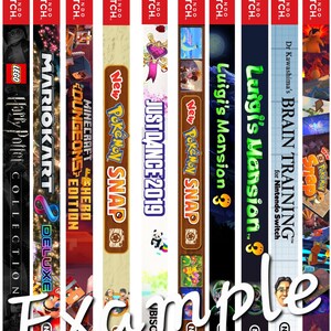 Custom Nintendo Switch Spine Covers - Etsy
