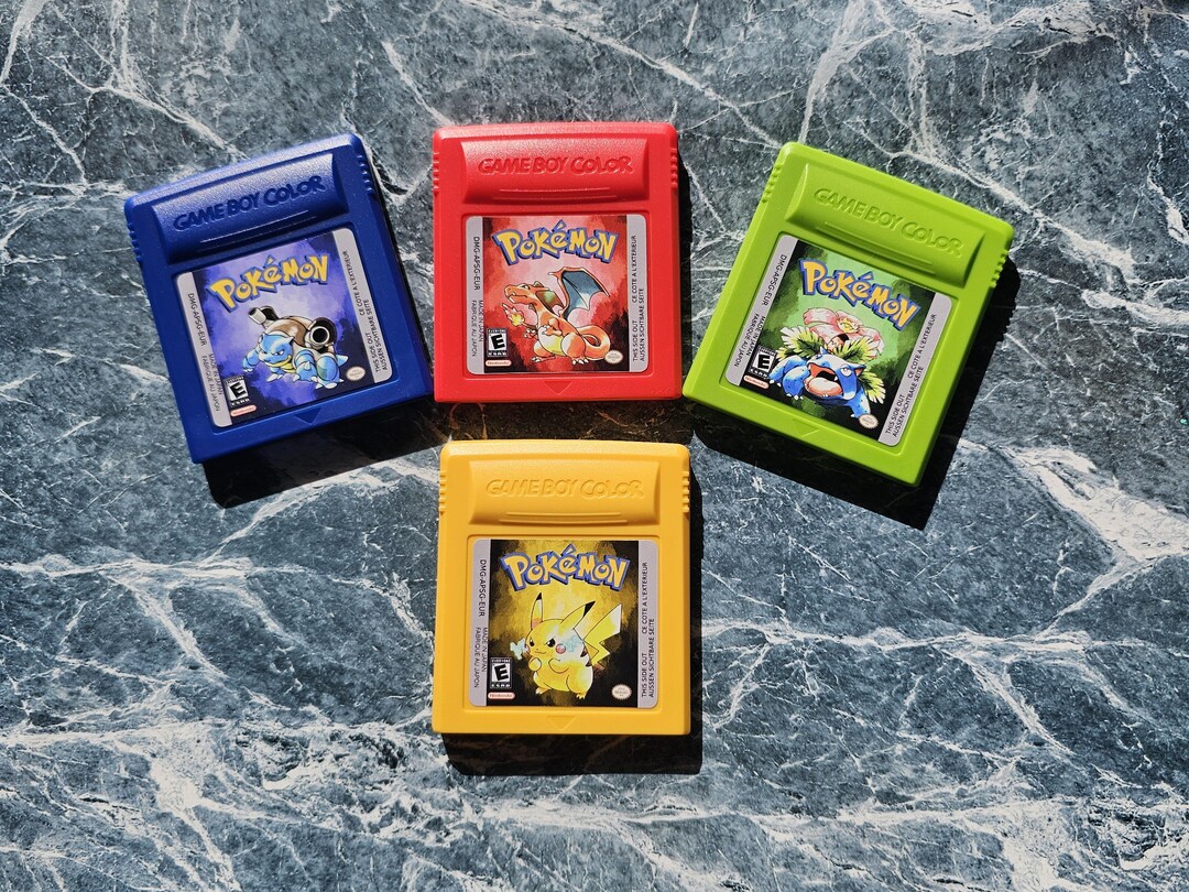 Pokémon Gen 1 & 2 Gameboy Cartridge Labels - Etsy
