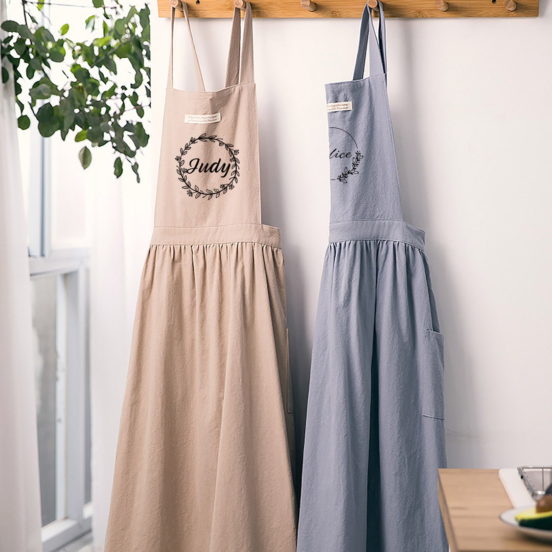 Custom Aprons for Womens Aprons Ruffled With Pockets Hostess Gift Ideas ...