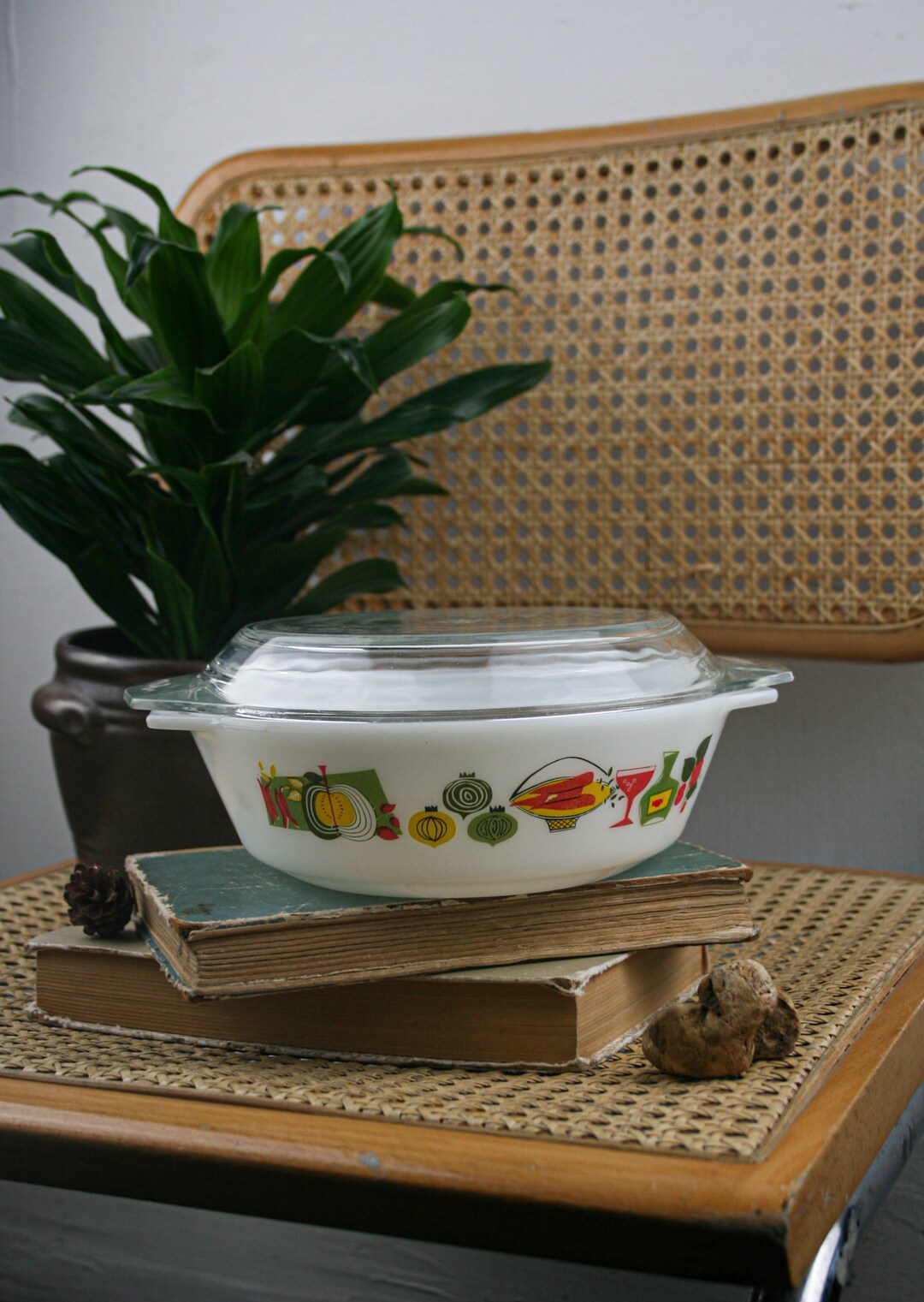 Vintage Casserole, JAJ Pyrex Fiesta, Made in England, Oval Baking Dish ...