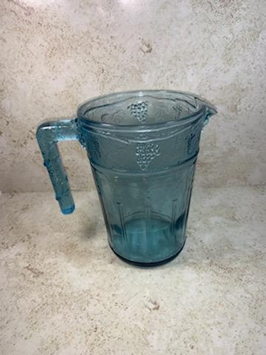 Vintage Grape Light Blue Pitcher - Etsy
