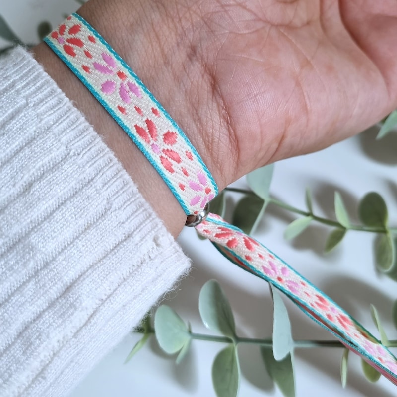 Slider Ribbon Bracelet - Etsy UK