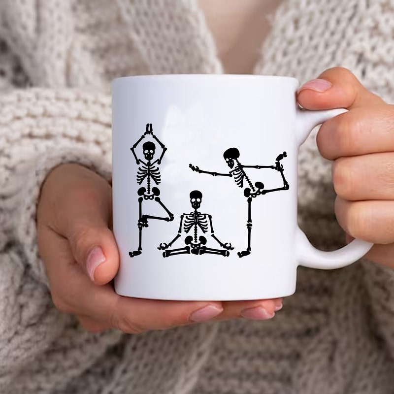 Skeleton Yoga Svg - Etsy